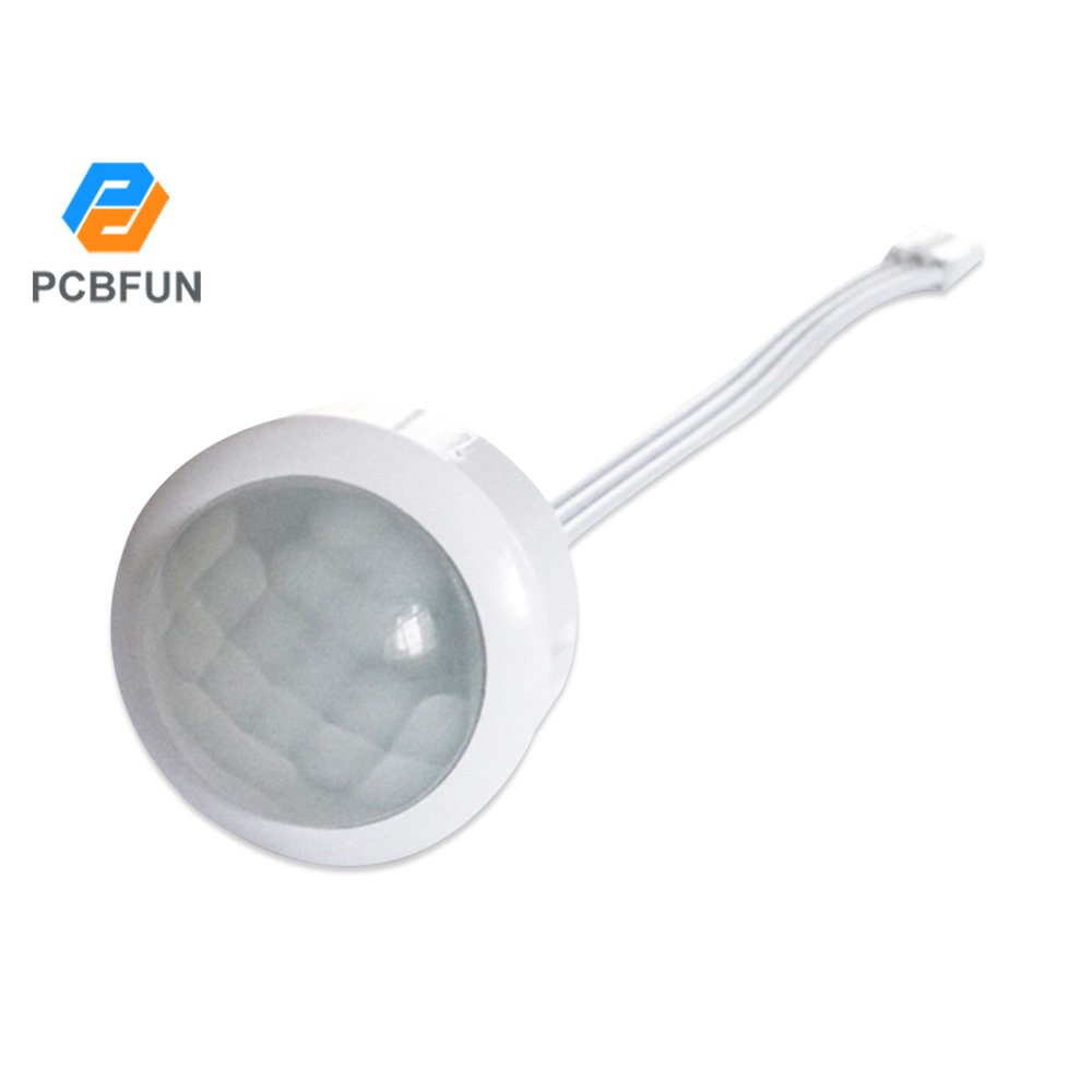 Pcbfun 4-12V PIR Motion Sensor 4-7M Switch IR Infrared Human Body ...