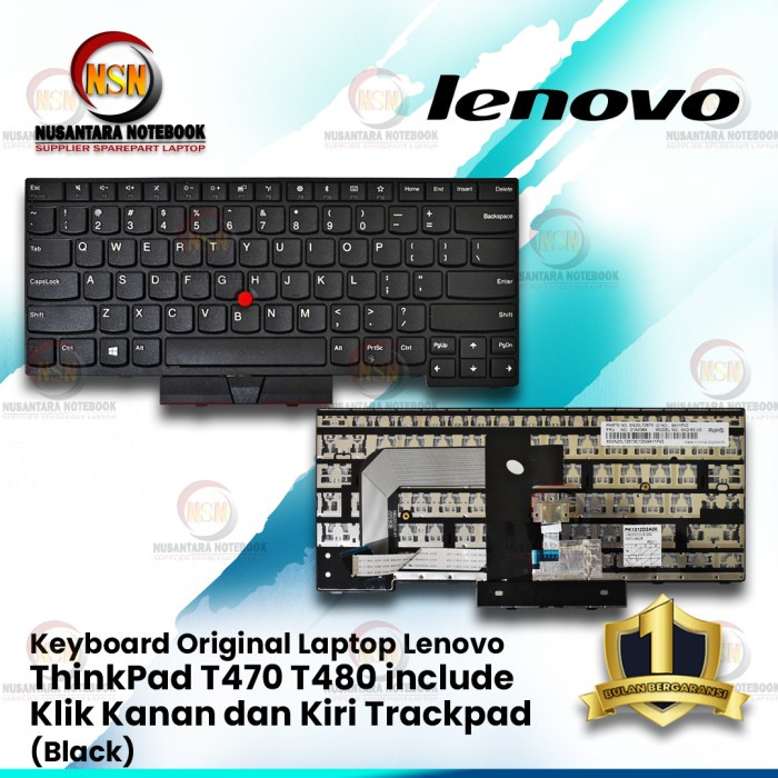 Lenovo ThinkPad T470 T480 Keyboard Includes click Trackpad (Black ...