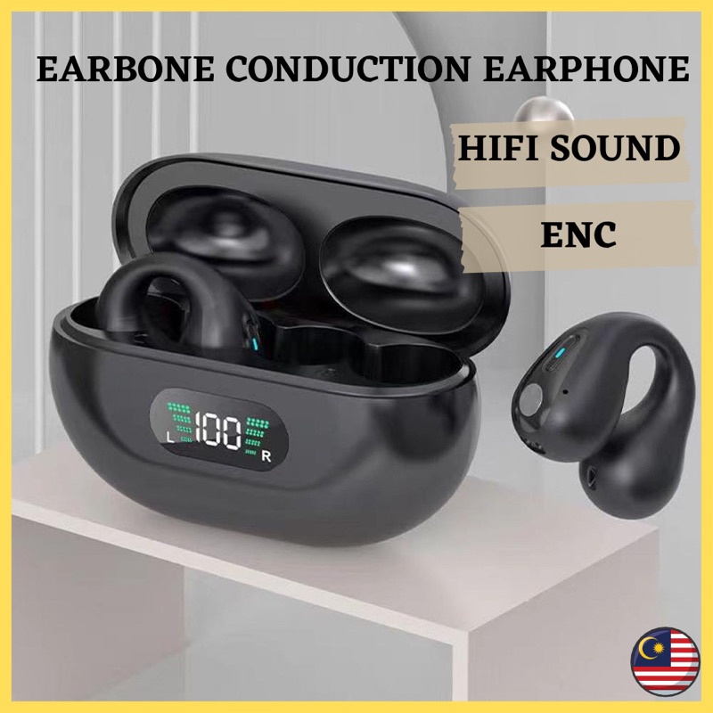 SONIC PRO Q80 Headset TWS Wireless Bluetooth Ear Bone Earphone Sound ...
