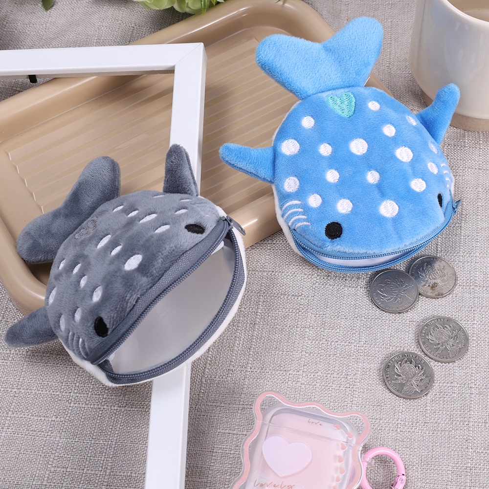 Cute Plush Shark Shape Zero Purse / New Children's Coin Bag / Mini ...