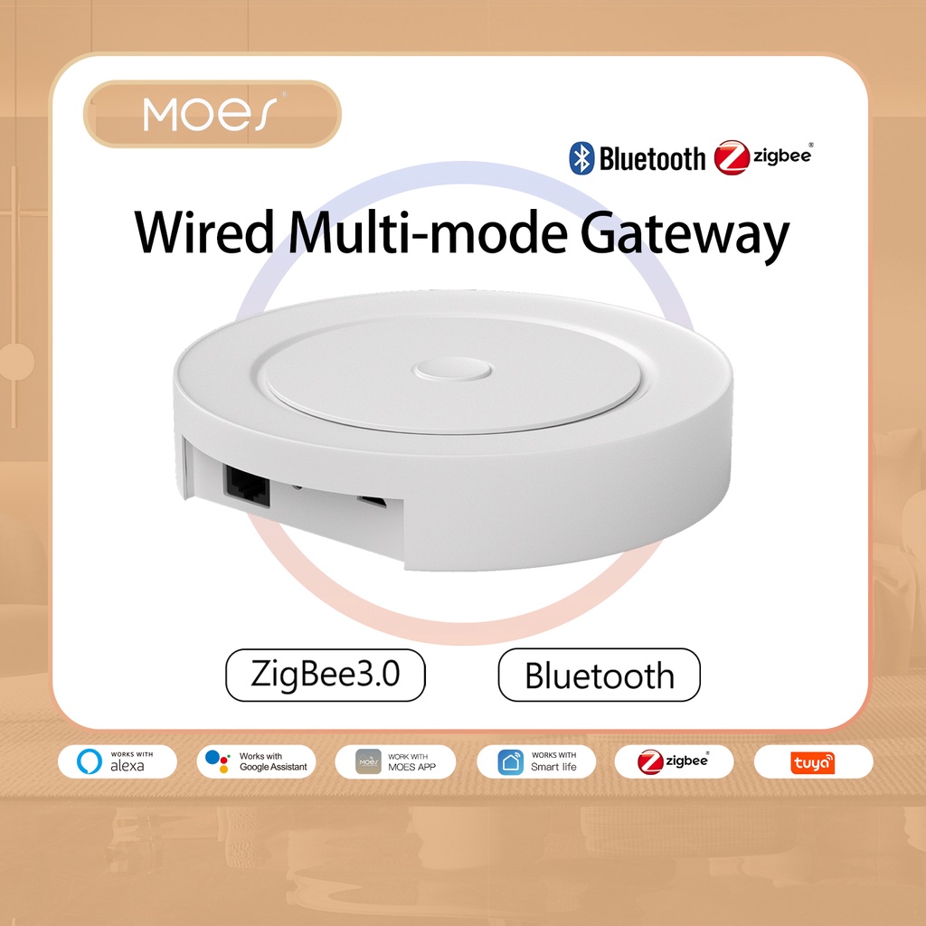 MOES Multi-mode Smart Gateway ZigBee WiFi Bluetooth Mesh Wired Hub Work ... MOES Multi-mode Smart Gateway ZigBee WiFi Bluetooth Mesh Wired Hub Work ...