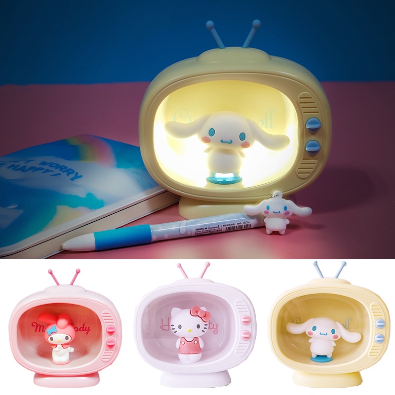 Kawaii Sanrio Cinnamoroll My Melody Hello Kitty LED Night Light Anime ...