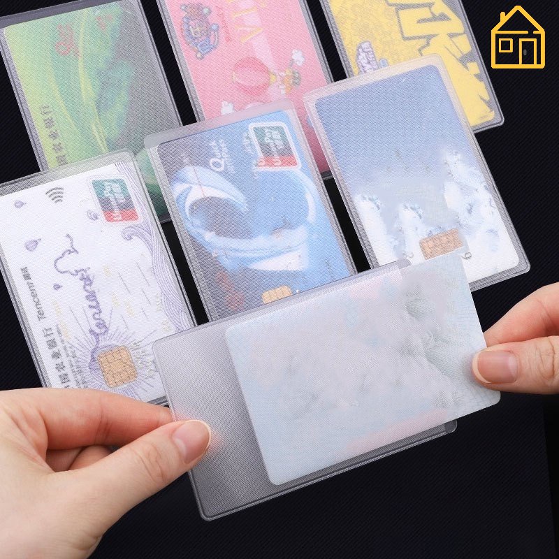 10Pcs PVC Transparent Antimagnetic Protective Card Holder / Business ...