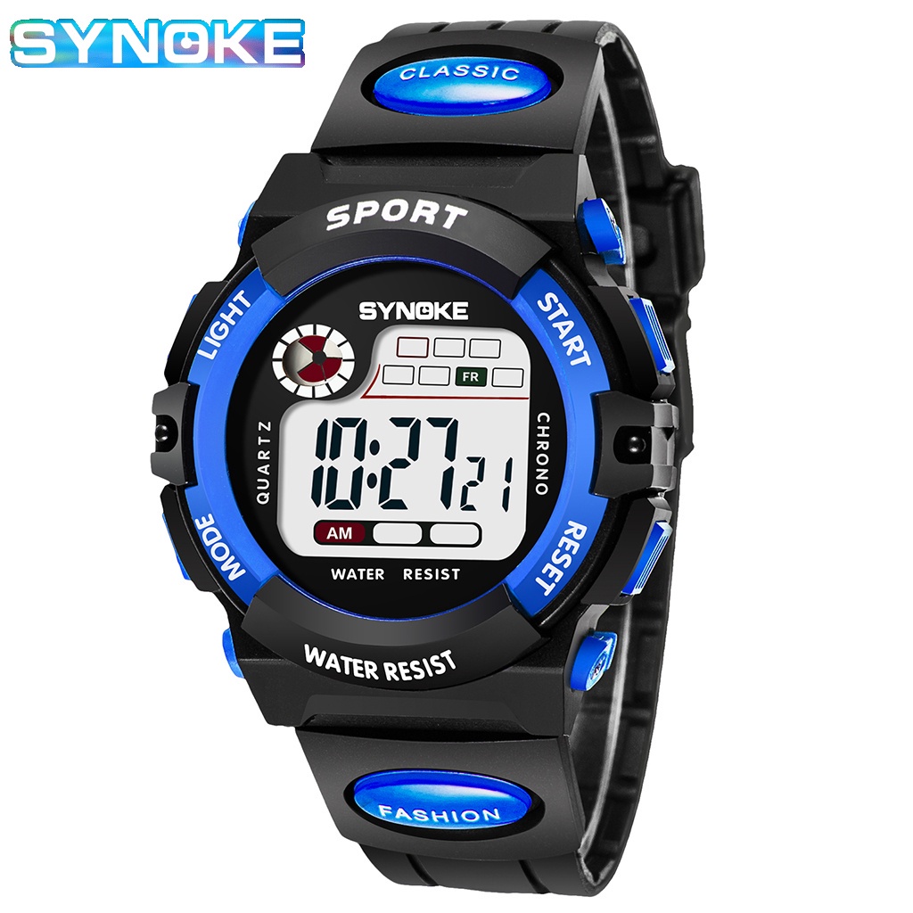 SYNOKE Kids Watch Waterproof Multifunctional LED Digital Watch Girls ...