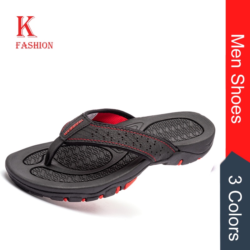 Outdoor Comfort Soft Insole Hiking Flip Flops Size 40-48 for Men Shoes ...