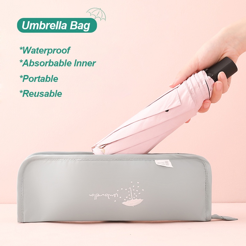 Umbrella Bag Reusable Portable Absorbable Umbrella Holder Barrel Travel ...