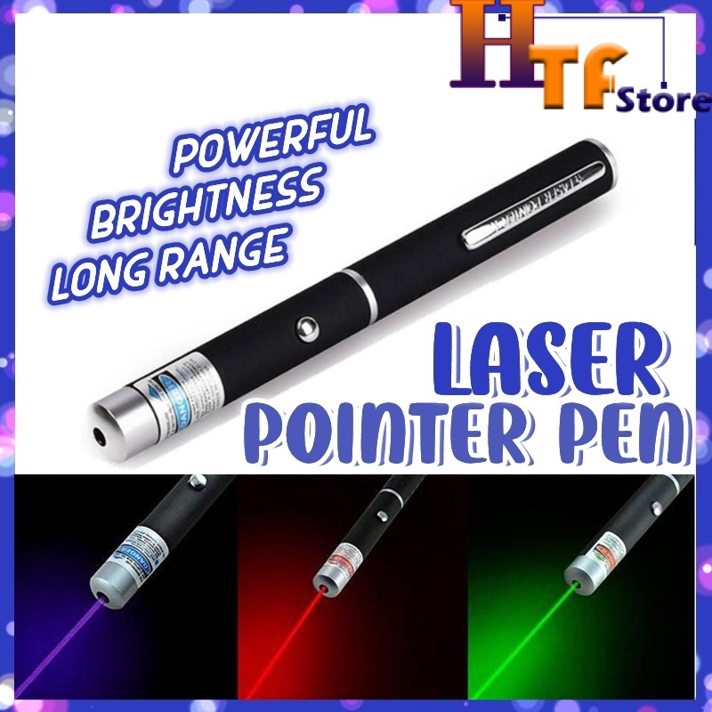 Laser Pointer Pen Long Range High Power Red Green Purple 5mw Bright ...