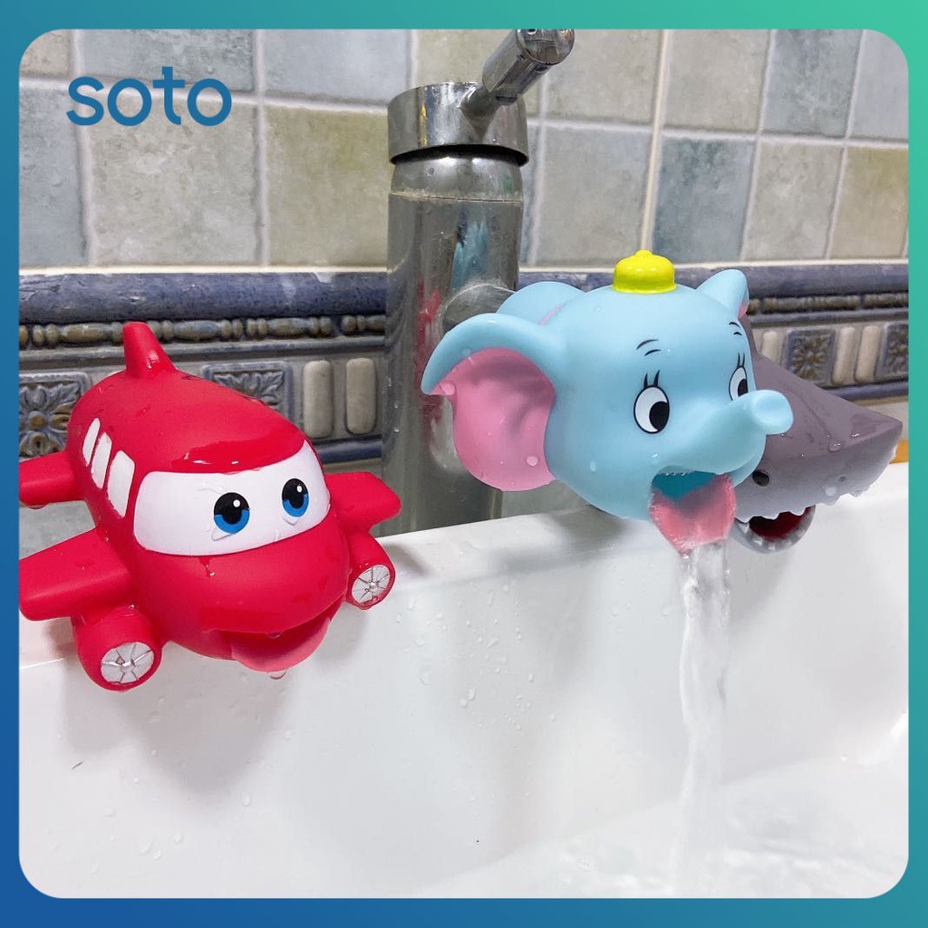Cartoon Faucet Extender For Kids Cute Animal Wash Hand Sink Water Tap ...