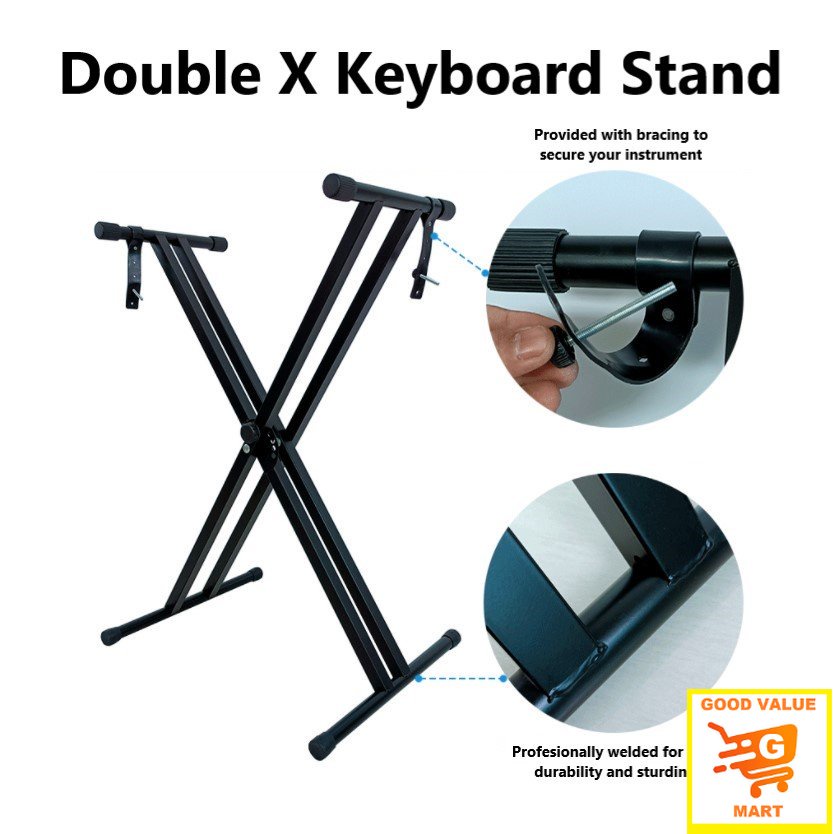 Good Double X Keyboard Stand Piano Stand Premium Quality Electronic ...
