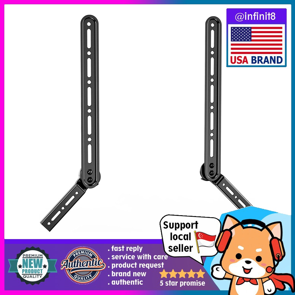 [sgstock] WALI Universal Sound Bar Bracket for Mounting Adjustable 3 ...