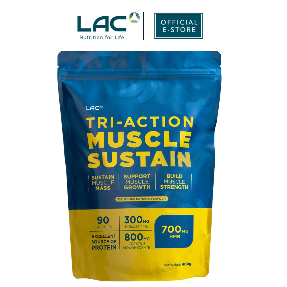 [LAC PROTEIN] Tri-Action Muscle Sustain - Muscle Mass Booster (400g ...