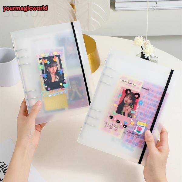 6 Rings Binder Cover A5 Photo Album Photocard File Sticker Binder ...