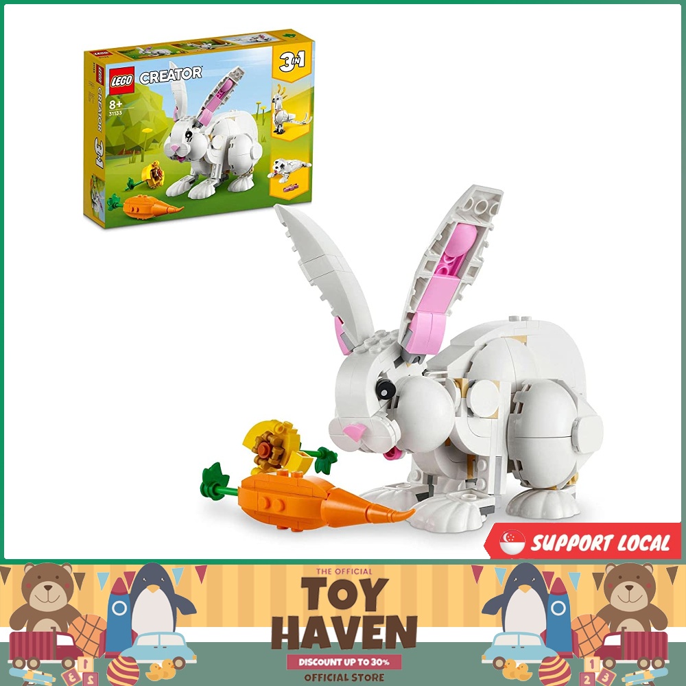 [sgstock] LEGO Creator 3in1 31133 White Rabbit Building Toy Set (258 ...