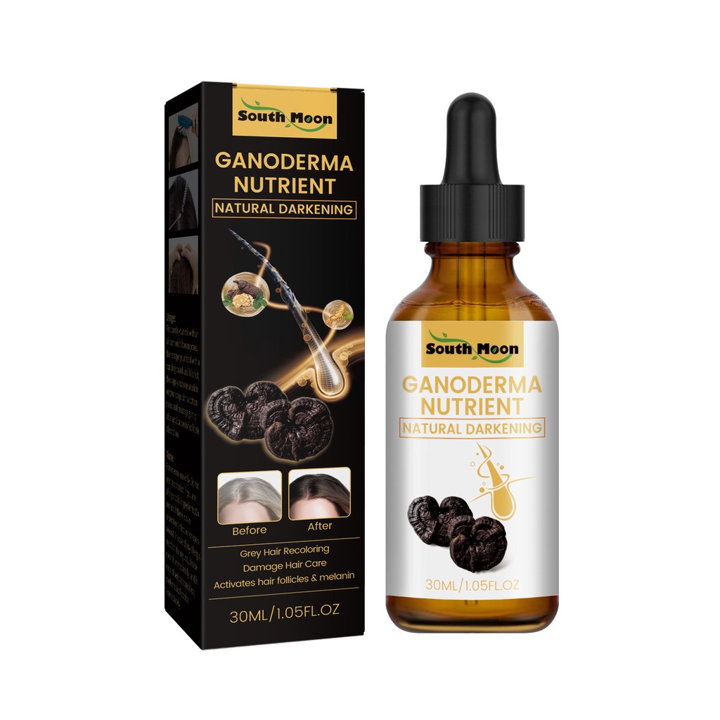 South Moon 30ml DARKA Anti-Greying Hair Serum Ganoderma Nutrient ...