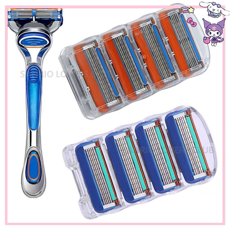 Replaceable Blade Fit Gillette Fusion 5 Proglide Safety Handheld Manual Shaver Men's razor ...