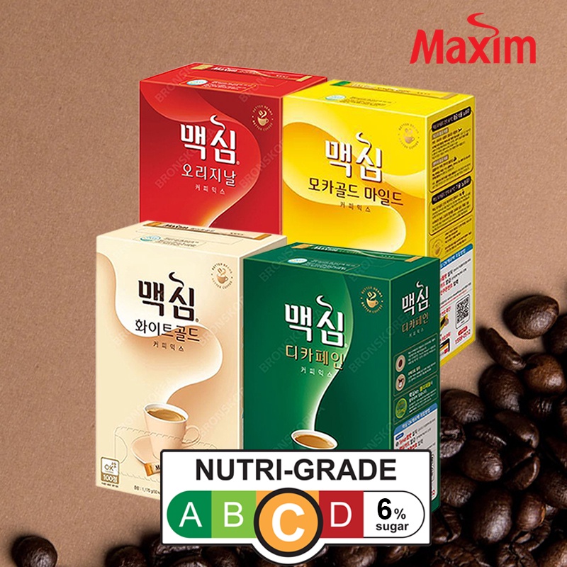 [Maxim] Korean Instant Coffee Mix 100 Sticks – Original / Mocha Gold ...