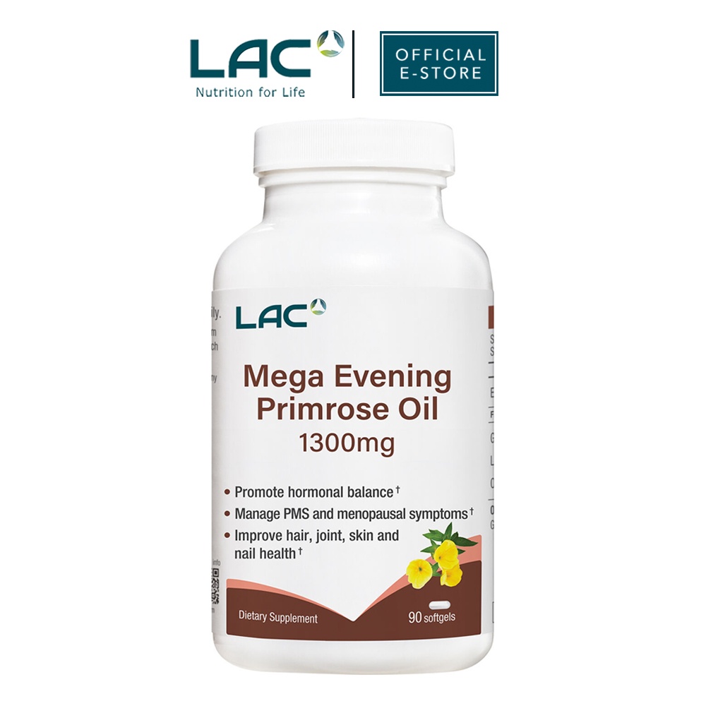 [LAC SUPERFOOD] Mega Evening Primrose Oil 1300mg (90 / 240 softgels ...