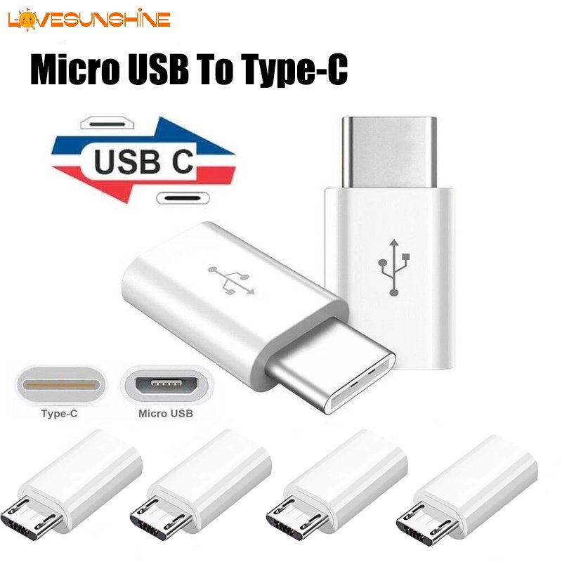 Cell Phone Type-C To Micro USB Adapter for Huawei Connector Charging ...