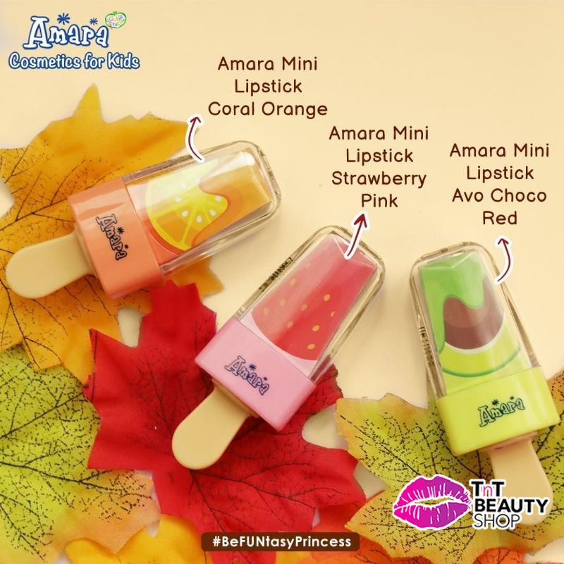 Amara Mini Lipstick - Strawberry Pink - Choco Red - Coral Orange | Tnt ...
