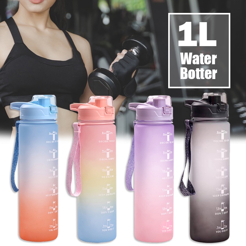 New Healthy Material Sport Water Bottle Color Change Design Large ...