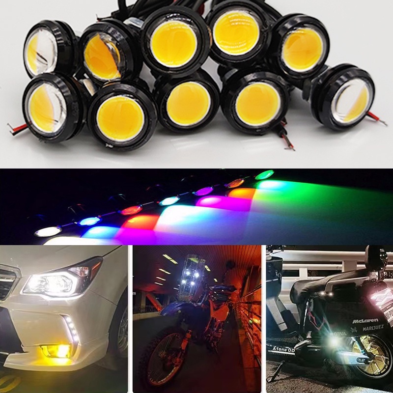 18mm car eagle eye drl led daytime lights led 12v backup reversing ...