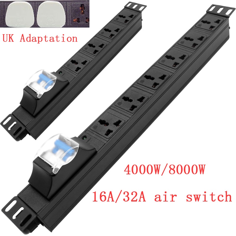 PDU Power Distribution Unit 2-19 Ways Universal Outlet Socket 16A/32A ...