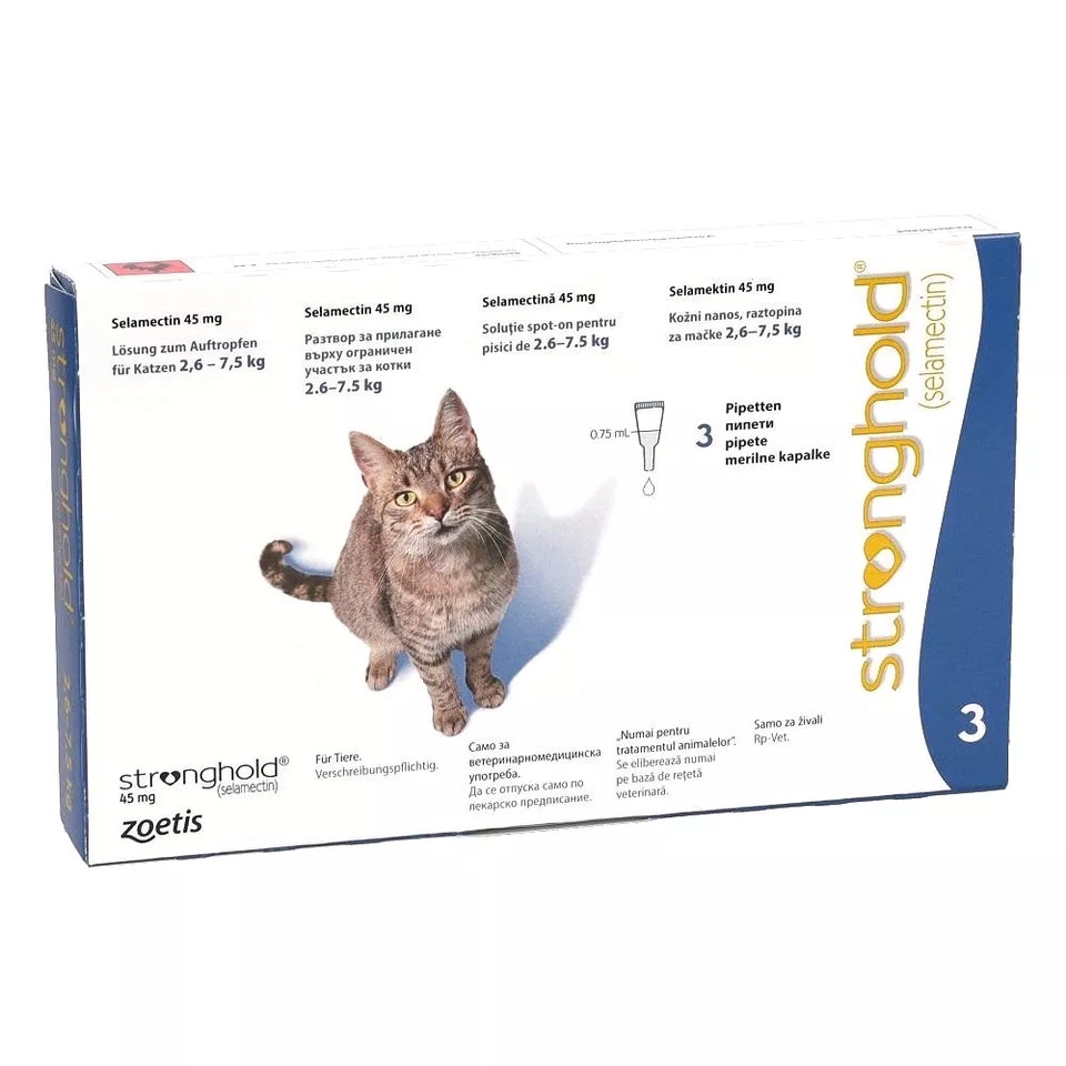 Stronghold for Cats (also known as Revolution) 2.6-7.5 kg (5.1-15 lbs ...