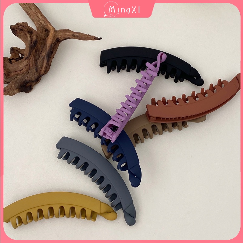 Big 13 cm Korean Fashion Banana Hair Clip Matted Versatile Horse Tail ...
