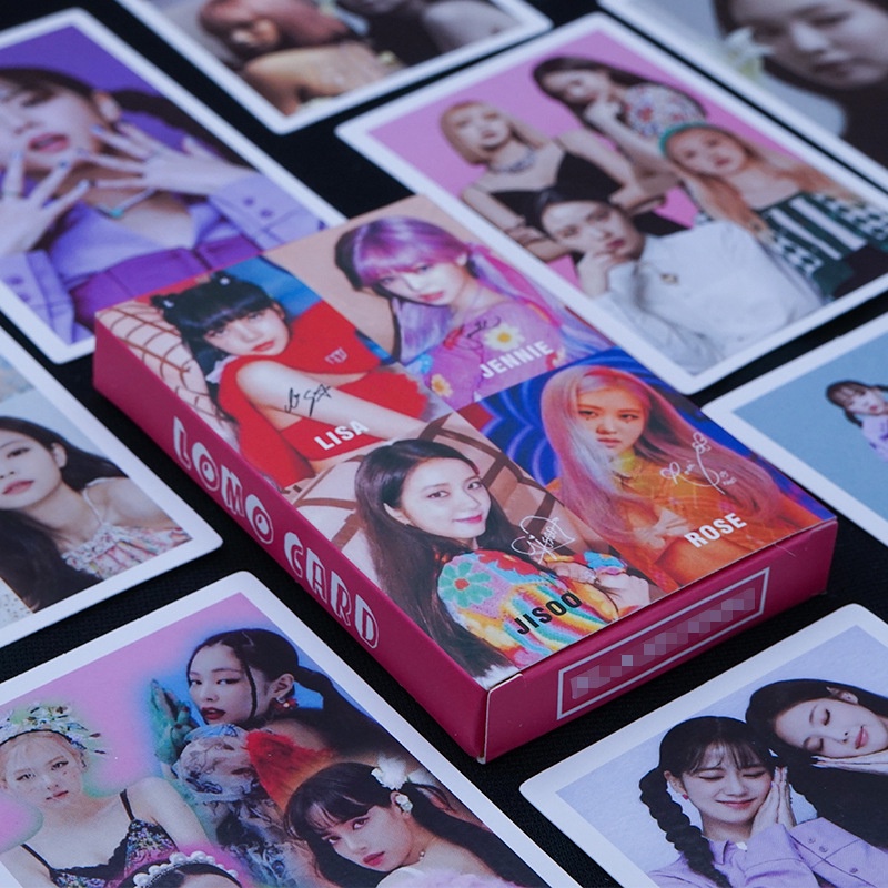 30pcs/box BLACK-PINK ICE CREAM Album Photocards JISOO JENNIE ROSE LISA ...