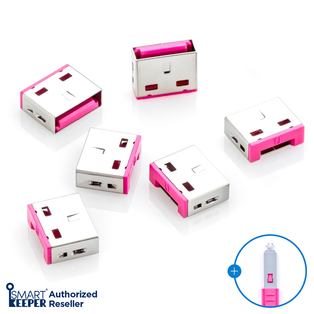 USB Port Lock 6 (6 x USB blocker + 1 Key) | Shopee Singapore