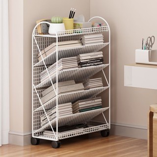 Book Storage Cabinet Under The Table, Removable Bookshelf Storage Rack ...