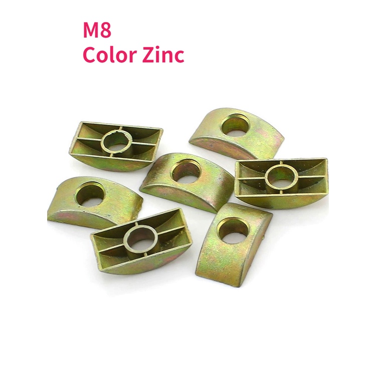 5pcs M8 Color Zinc Plating Half Moon/Crescent Nut Washers For Bunk Bed ...