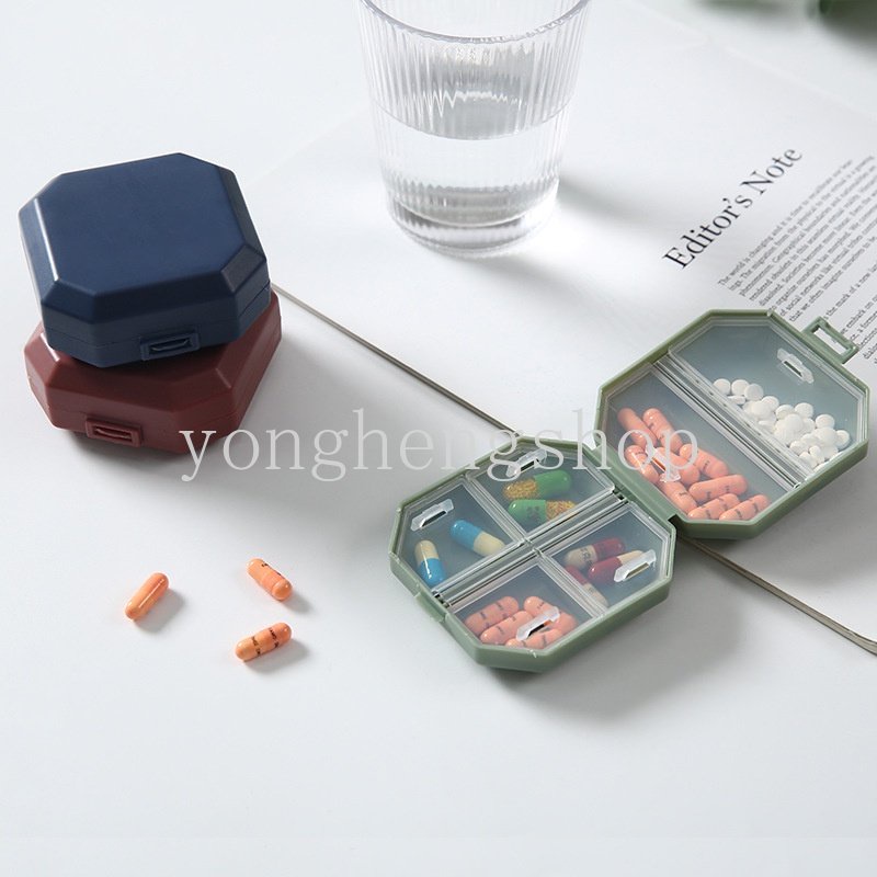 6 Grids Mini Pill Box Travel Portable Medicine Storage Boxes Drug ...