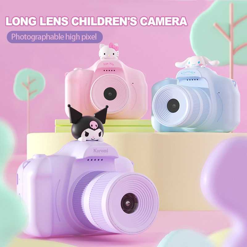 Sanrio Kawaii Children Long Lens Cartoon Camera Toy Can Take Pictures ...