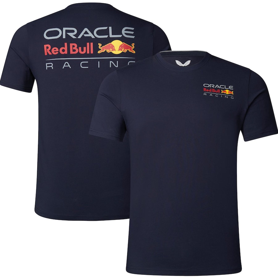 Oracle Red Bull Racing Large Logo T-shirt Summer Short Sleeve Fashion ...