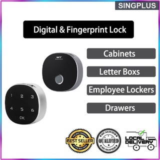 6 Digital / Finger Print Smart Keyless Digital Password Lock Touch ...