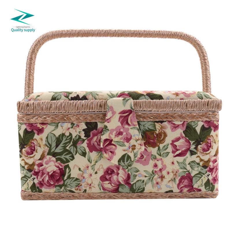 Extra Large Sewing Basket,Vintage Sewing Basket,for , Thread, Tape ...