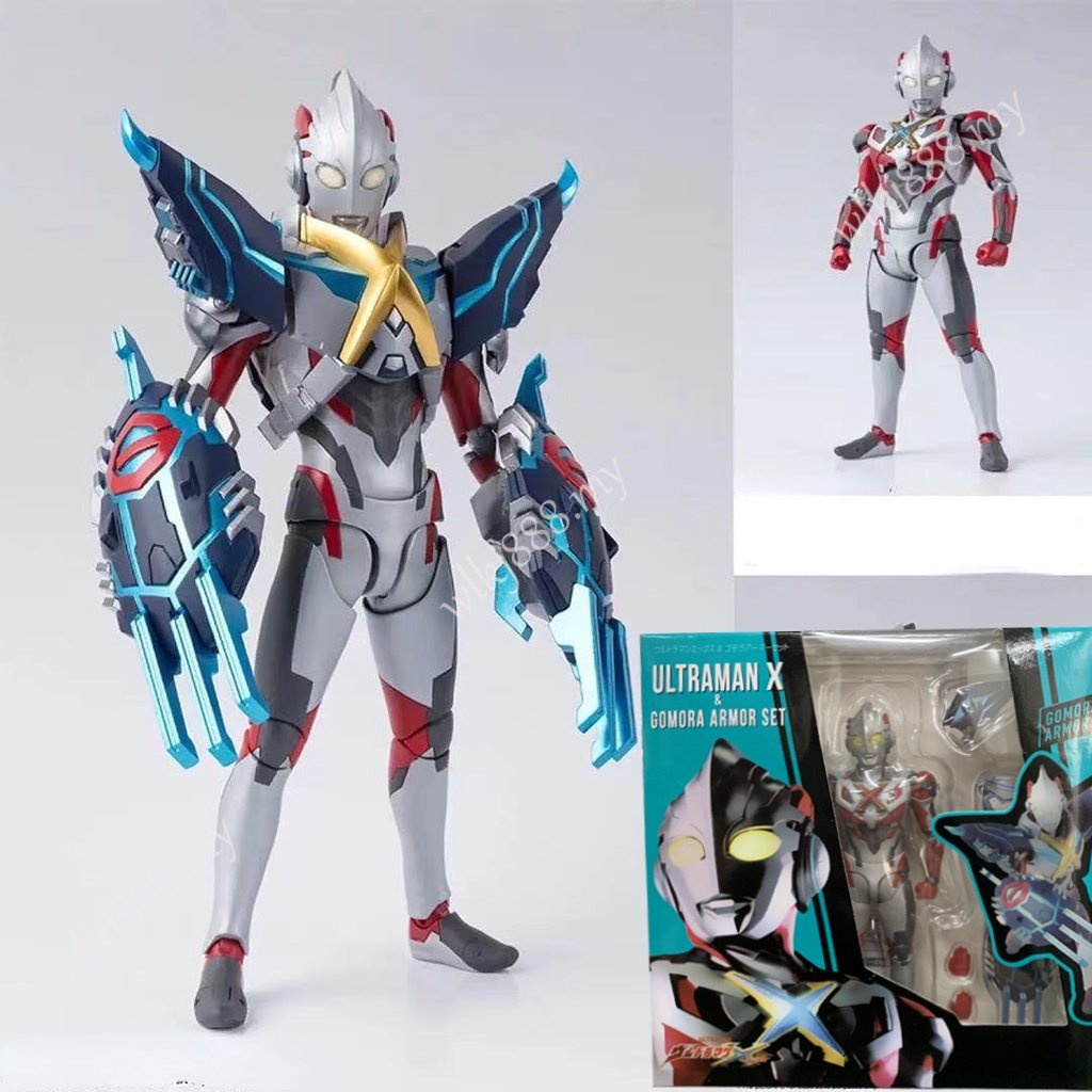 SHF Ultraman X Darkness Change Face Anime Articulado Action Figure ...
