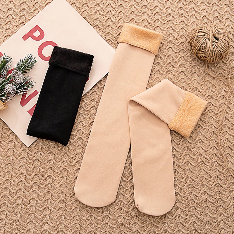 Thicken Winter Warm Thigh High Socks/ Wool Cashmere Snow Seamless Socks ...