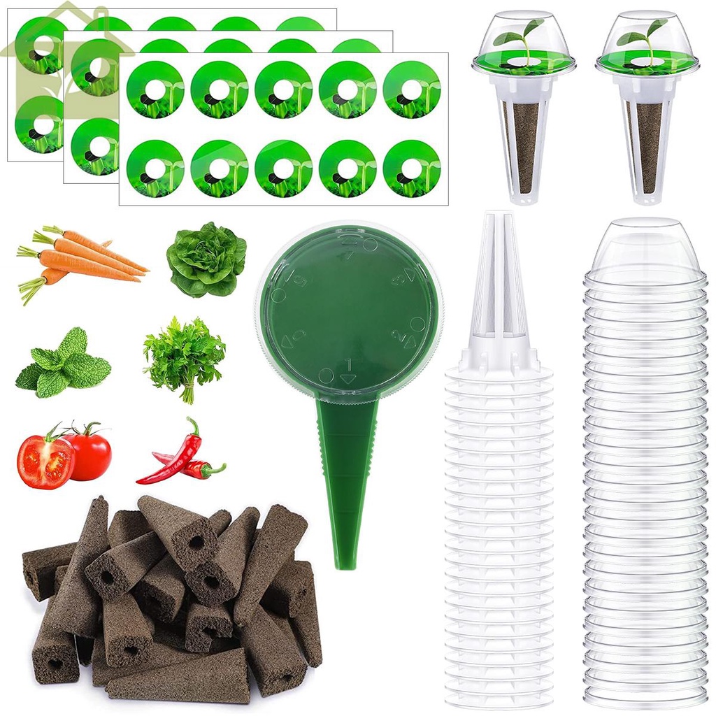 24 Sets Seed Pod Kit Reusable Plant Pod Kit Lightweight Indoor ...