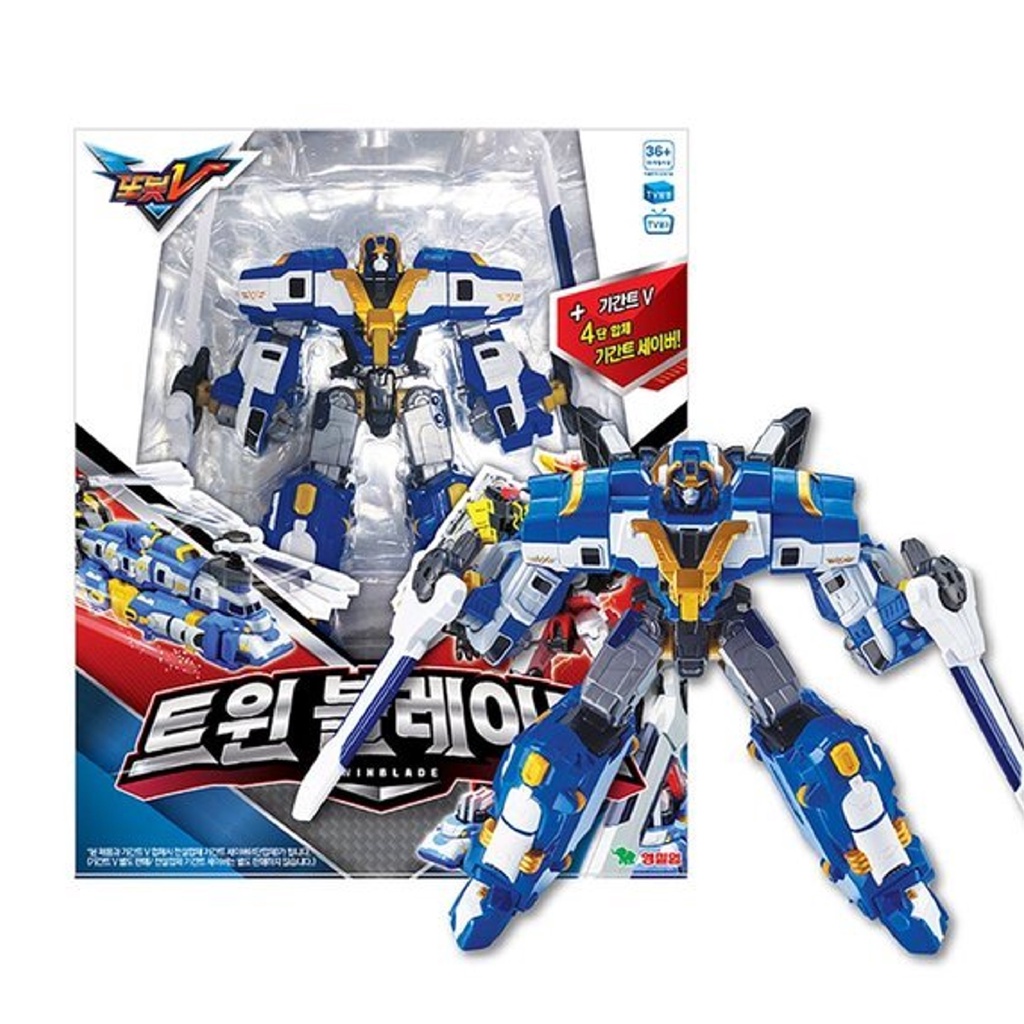 Tobot V Young toy season 2 Twin Blade Robot Helicopter TT6962 | Shopee ...