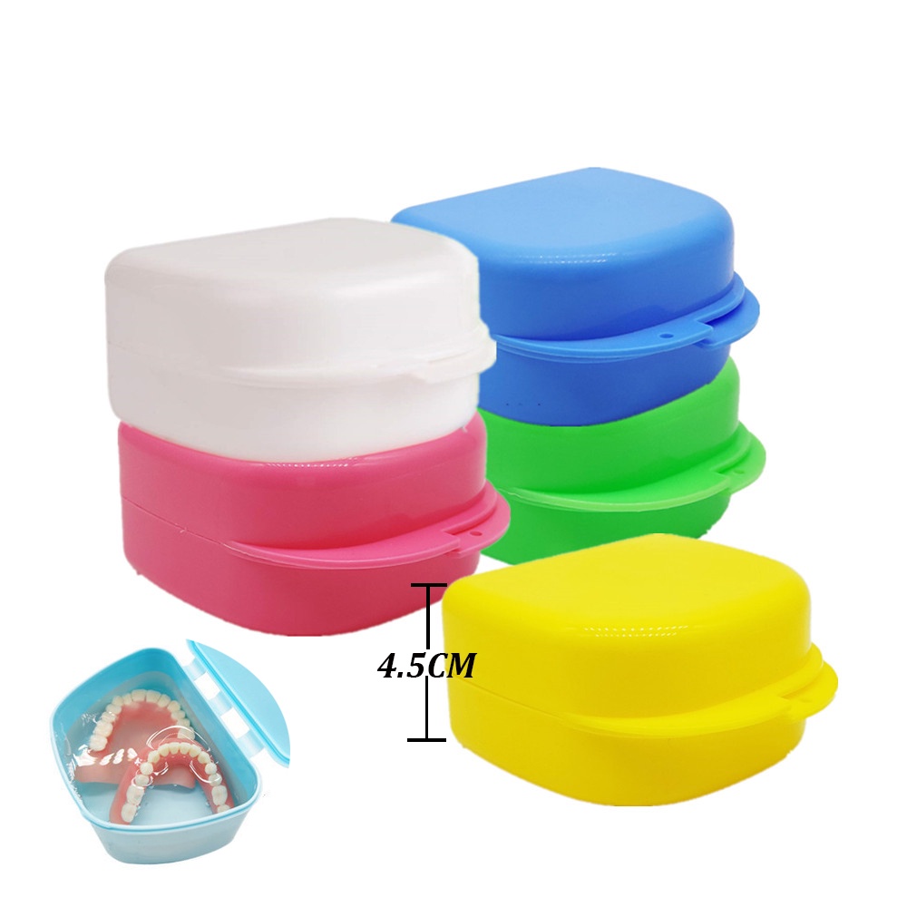 Fake Teeth Case Dental Retainer Mouth Guard Denture Storage Plastic ...