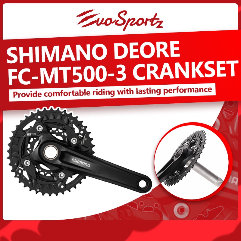 Shimano Deore FC-MT500 Crankset | Hollowtech Crank Set | Shopee Singapore