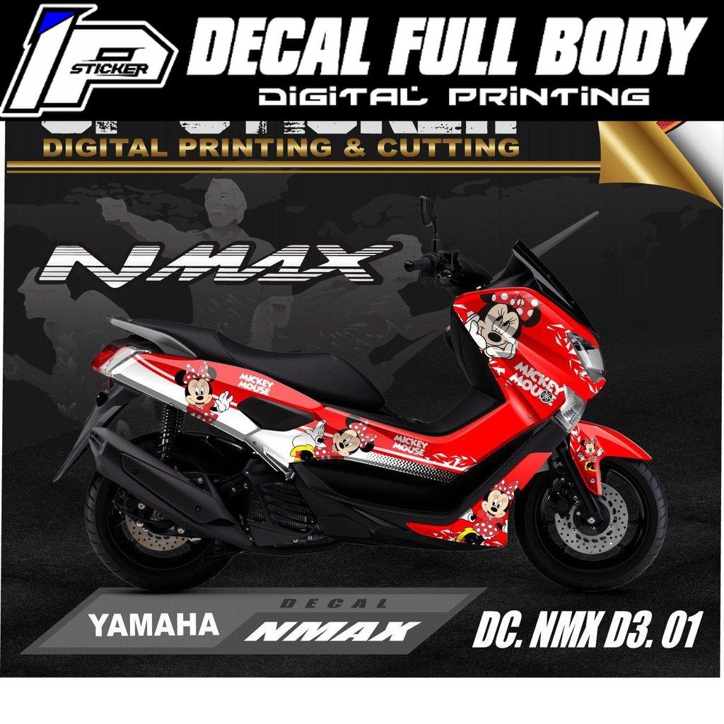 Nmax Full body Decal - NMAX Decal sticker, D3 01 mickey mouse design ...