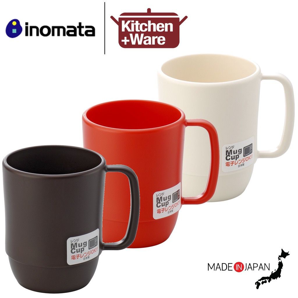 [Made in Japan] Inomata Microwave Plastic Cup Water / Coffee Mug ...