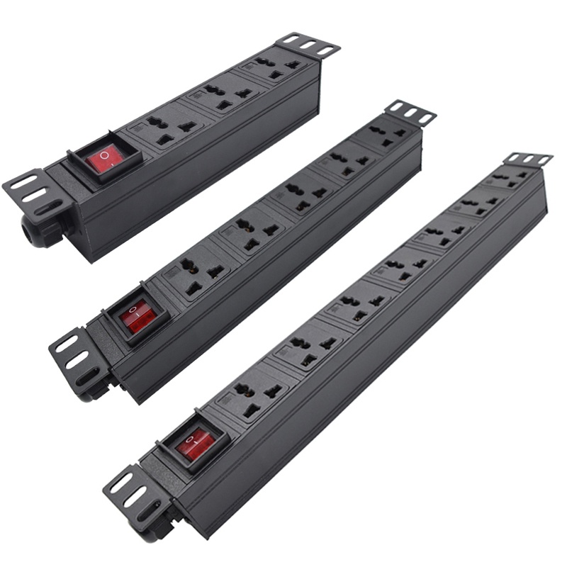 PDU Power Distribution Unit3-12 Ways Universal hole Power Socket Extension | Shopee Singapore