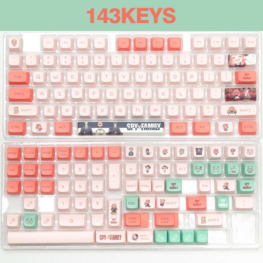Anime Kuromi Keycap Set 140Keys XDA Profile PBT Compatible Gateron ...