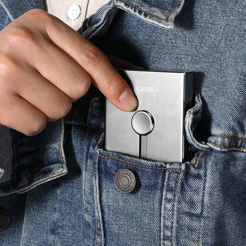 Automatic Metal Cardcase Simple Card Sets Ultra-Thin High-End Business ...