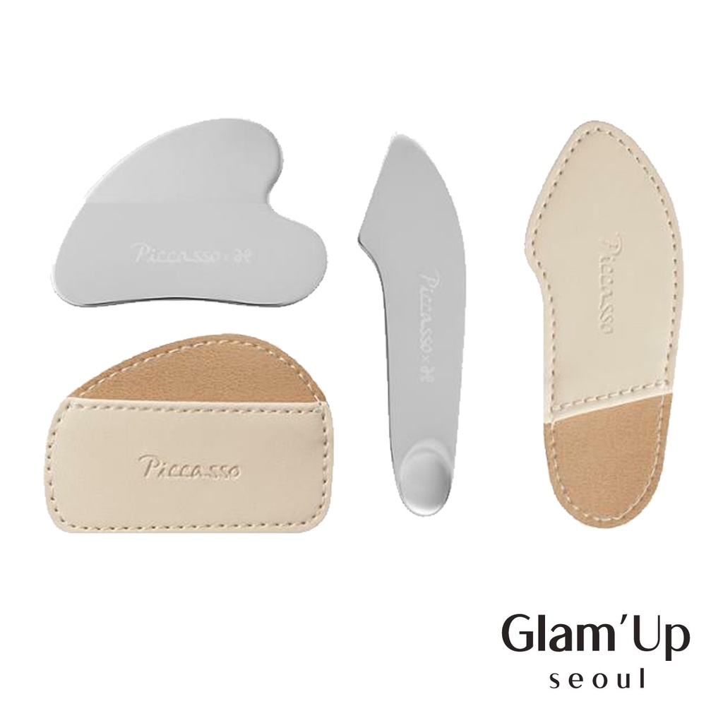 [Piccasso] (New) Makeup Spatula ( 2way / Curved ) Stainless Steel Make ...