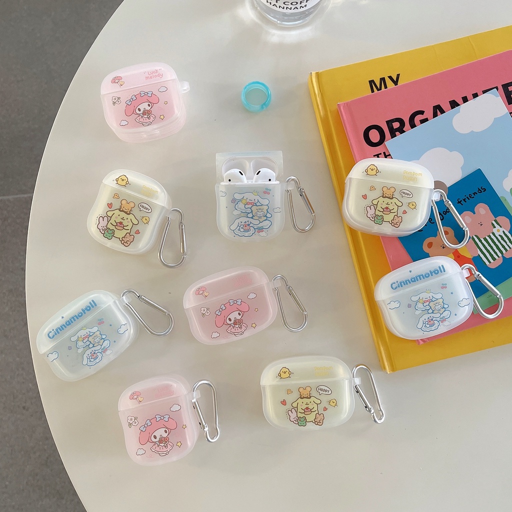 For Airpods 3 2 1 Pro 2 Case Melody Headphone Sanrio Cover Cartoon ...